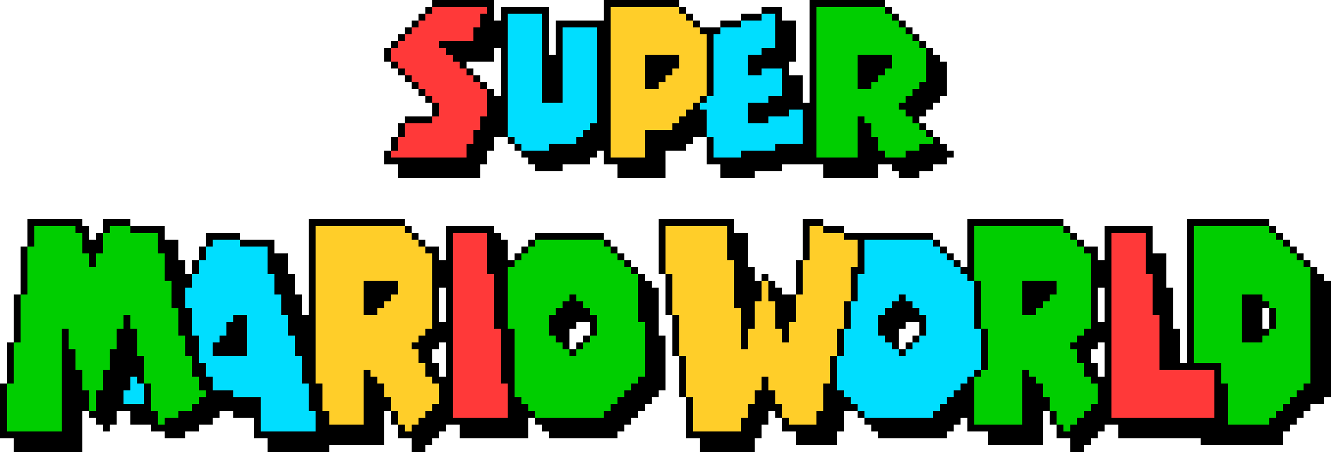 Super Mario World Logo Font
