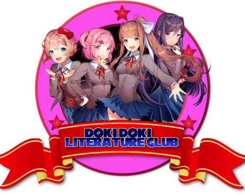 Logo for Doki Doki Literature Club by RealSayakaMaizono - SteamGridDB