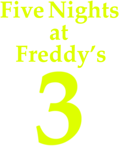 Logo for Five Nights at Freddy's 3 by Kutejikashi - SteamGridDB