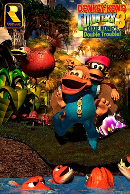 Grid for Donkey Kong Country 3: Dixie Kong's Double Trouble! by Joe - SteamGridDB