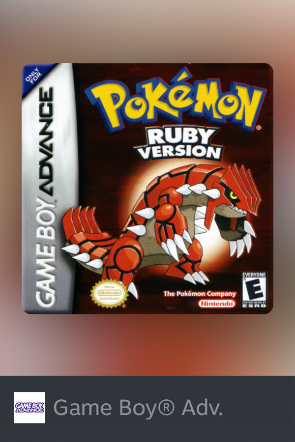 Pokémon Ruby Version - SteamGridDB