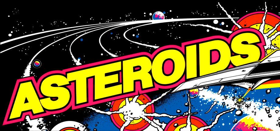 Asteroids Game Logo ARTCADE Extended Edition The Book Of Classic