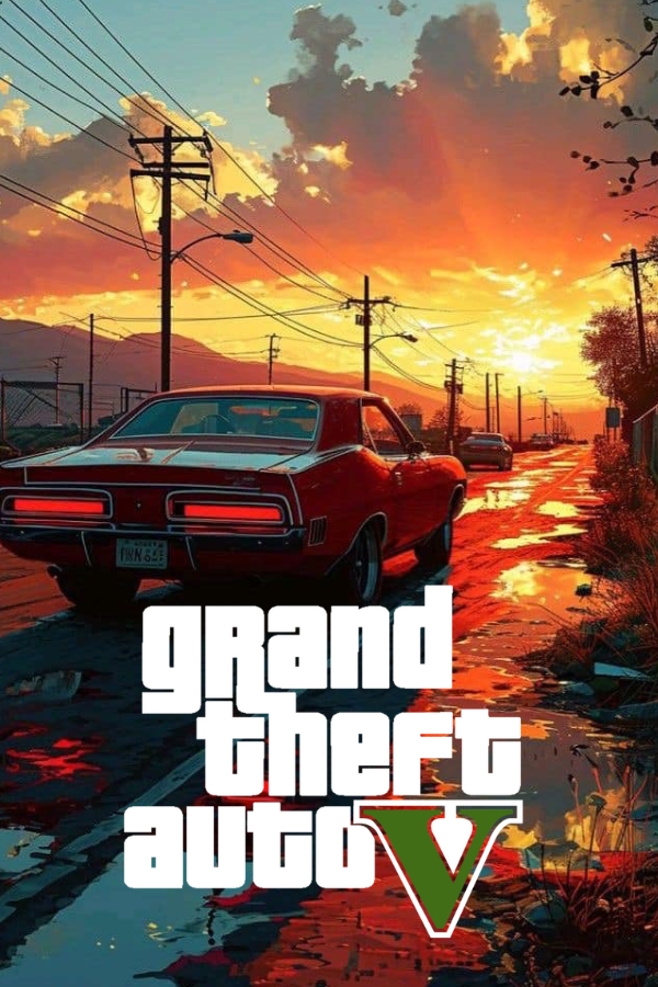 Grid for Grand Theft Auto V by san, san - SteamGridDB