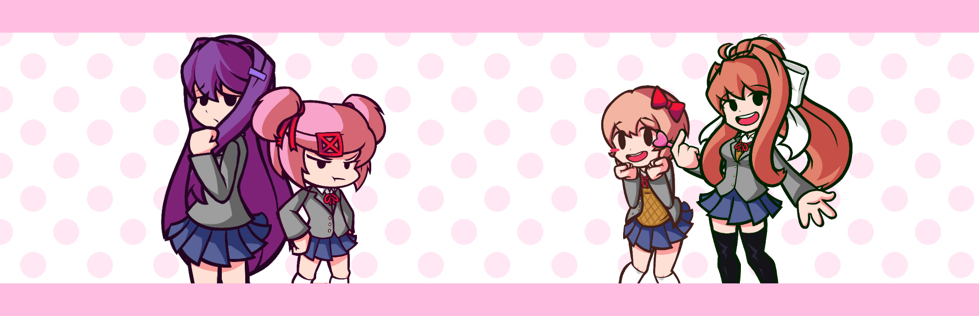 Hero for Friday Night Funkin' Doki Doki Takeover Plus (vs. Monika) by ...