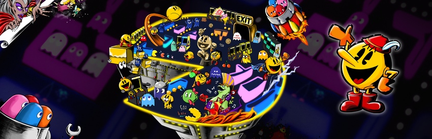 Hero for PAC-MAN MUSEUM+ by nickisonlinet - SteamGridDB