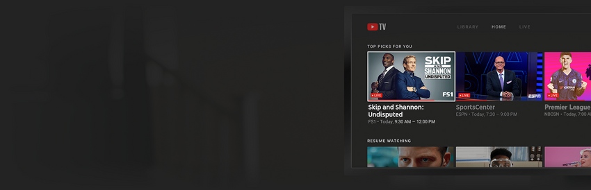 Hero for YouTube TV by Firebert - SteamGridDB