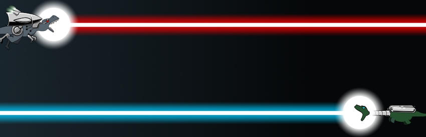 Robot Dinosaurs That Shoot Beams When They Roar