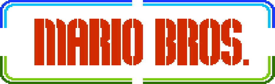 Mario Bros Arcade Logo Super Mario Bros. Nintendo Badge Arcade Super