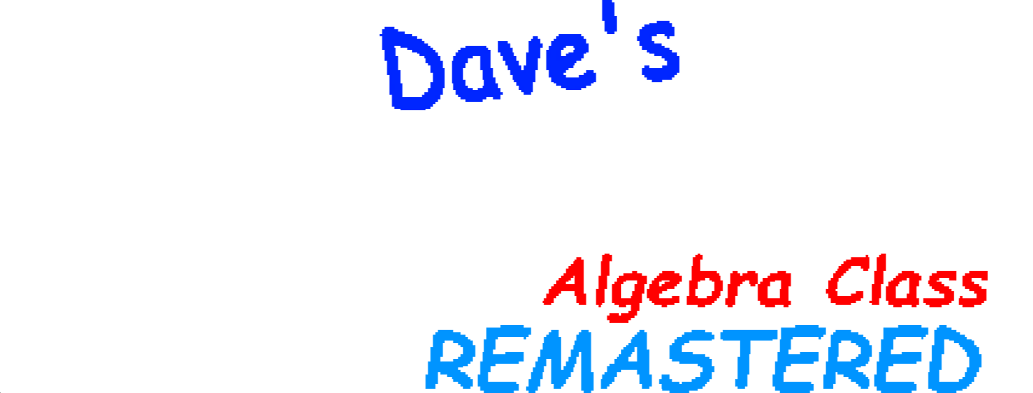 Logo for Dave's Fun Algebra Class: Remastered by CustomerON - SteamGridDB