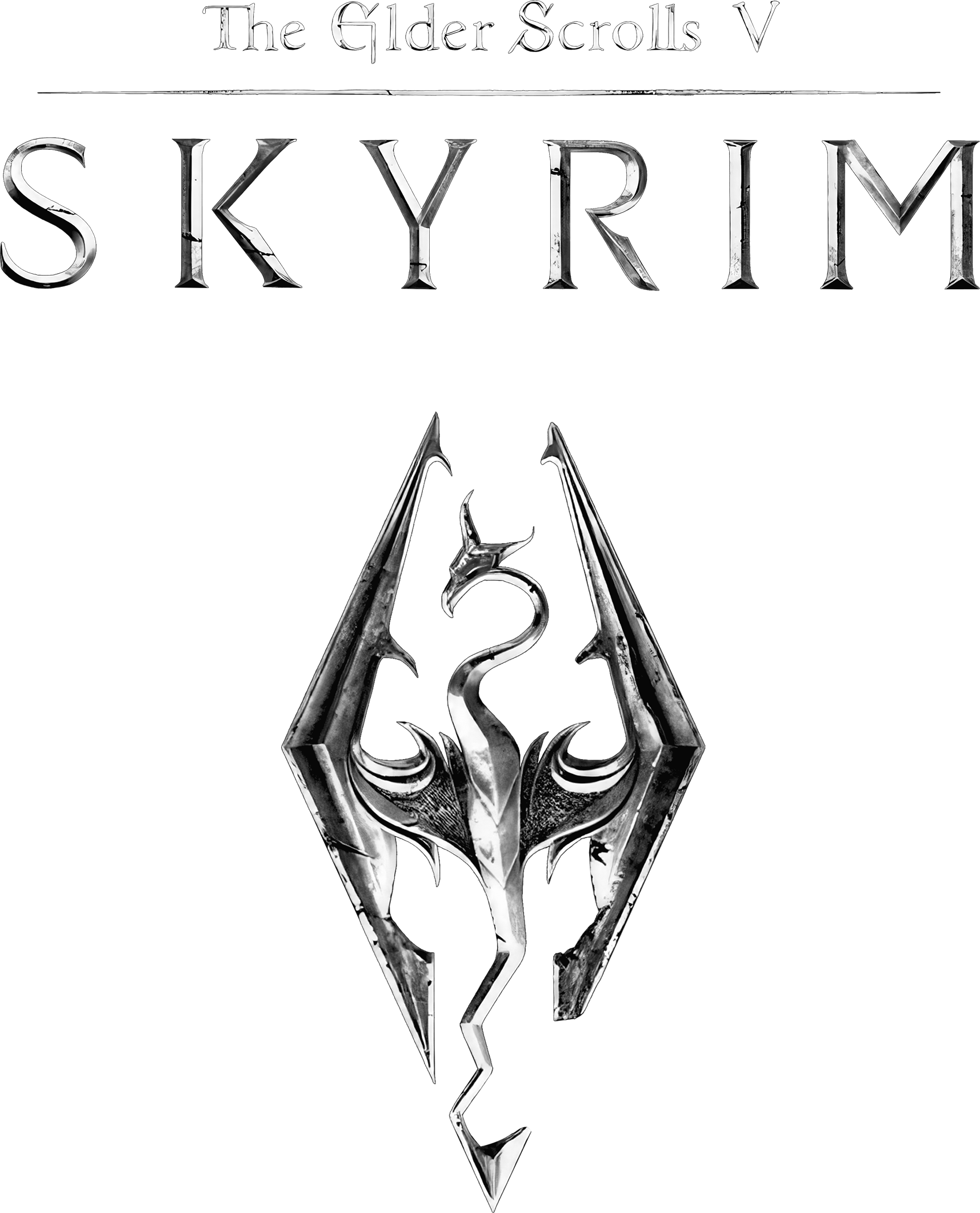 Logo De Skyrim Png