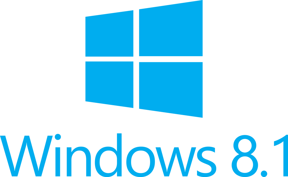 Microsoft Windows 8.1 Logo Black