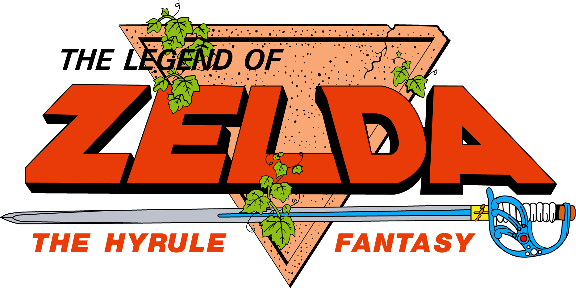 Legend Of Zelda Nes Logo Nintendo NES Legend Of Zelda Cart Logo Video