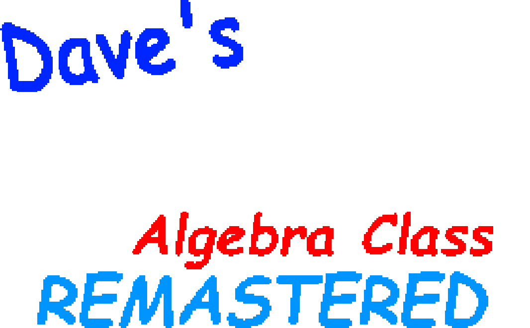 Logo for Dave's Fun Algebra Class: Remastered by hooliganism - SteamGridDB