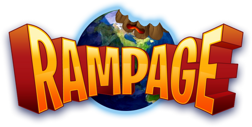 Rampage Game Logo RAMPAGE WORLD TOUR Arcade History | Game Refuge