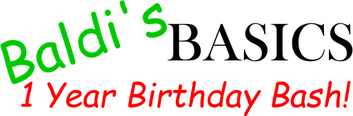 Logo for Baldi's Basics: 1 Year Birthday Bash! by oyqea - SteamGridDB