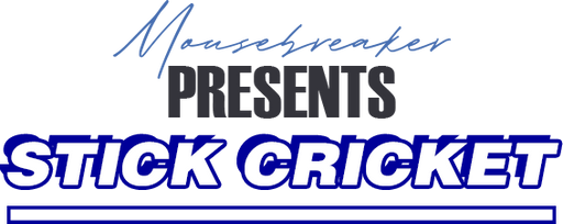 Stick Cricket Logo Cricket Club Emblem Design Elements Stock Vector