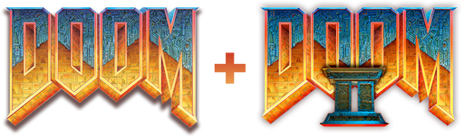 Logo for DOOM + DOOM II by crystalpepsi - SteamGridDB
