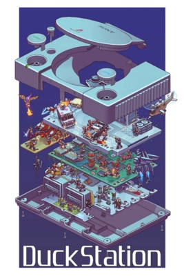 Grid for DuckStation (Emulator) by Kirigaya - SteamGridDB