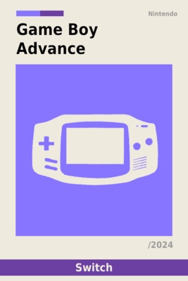 Game Boy Advance: Nintendo Switch Online - SteamGridDB
