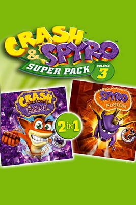 Grid for Crash & Spyro Superpack - Crash Bandicoot Purple/Spyro Orange by Reticent - SteamGridDB